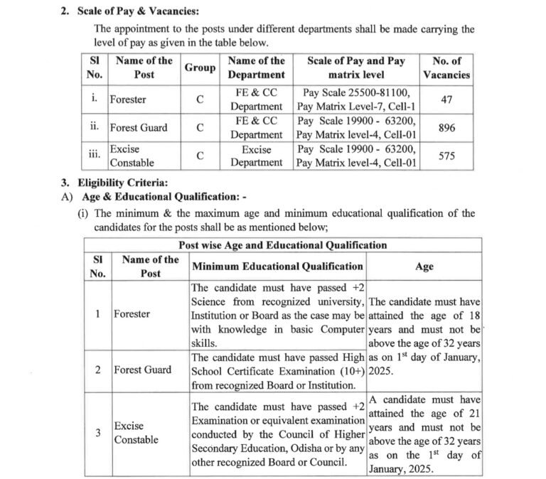 OSSSC Forester & Forest Guard Recruitment 2026 (II) – Apply Online ...