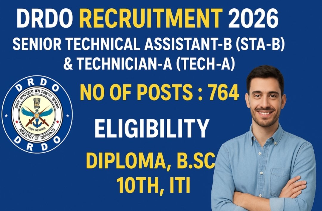 DRDO Recruitment 2026 Notification - Apply 764 Vacancy - News Lens Odisha